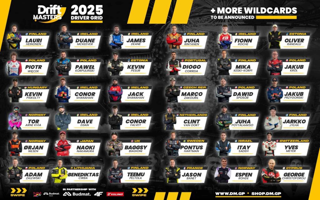 Drift Masters Announces 2025 Driver Lineup - DRIFTED