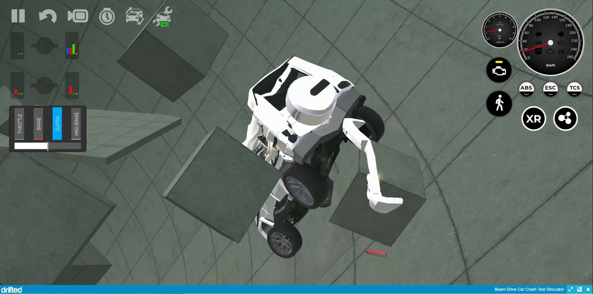 Beam Drive Car Crash Test Simulator - DRIFTED