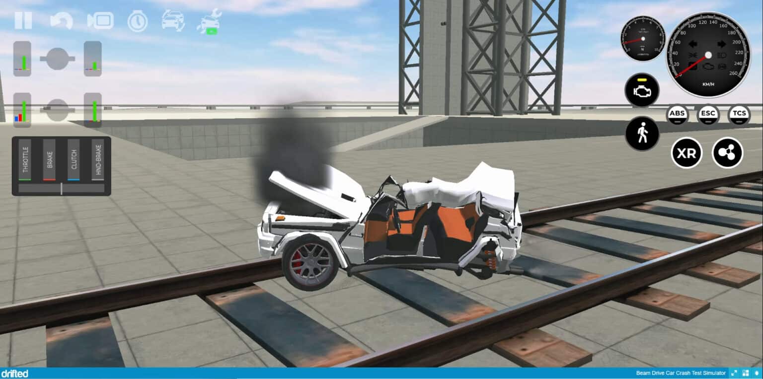 Beam Drive Car Crash Test Simulator - DRIFTED